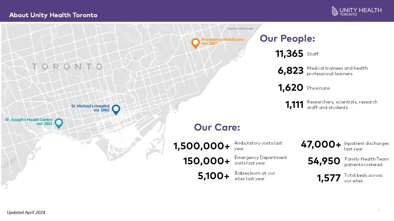 Who We Are - Unity Health Toronto