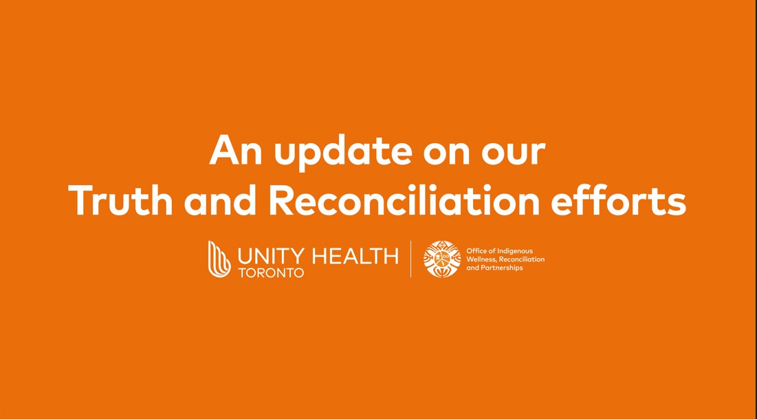 Building a foundation: An update on Unity Health Toronto’s Truth and ...